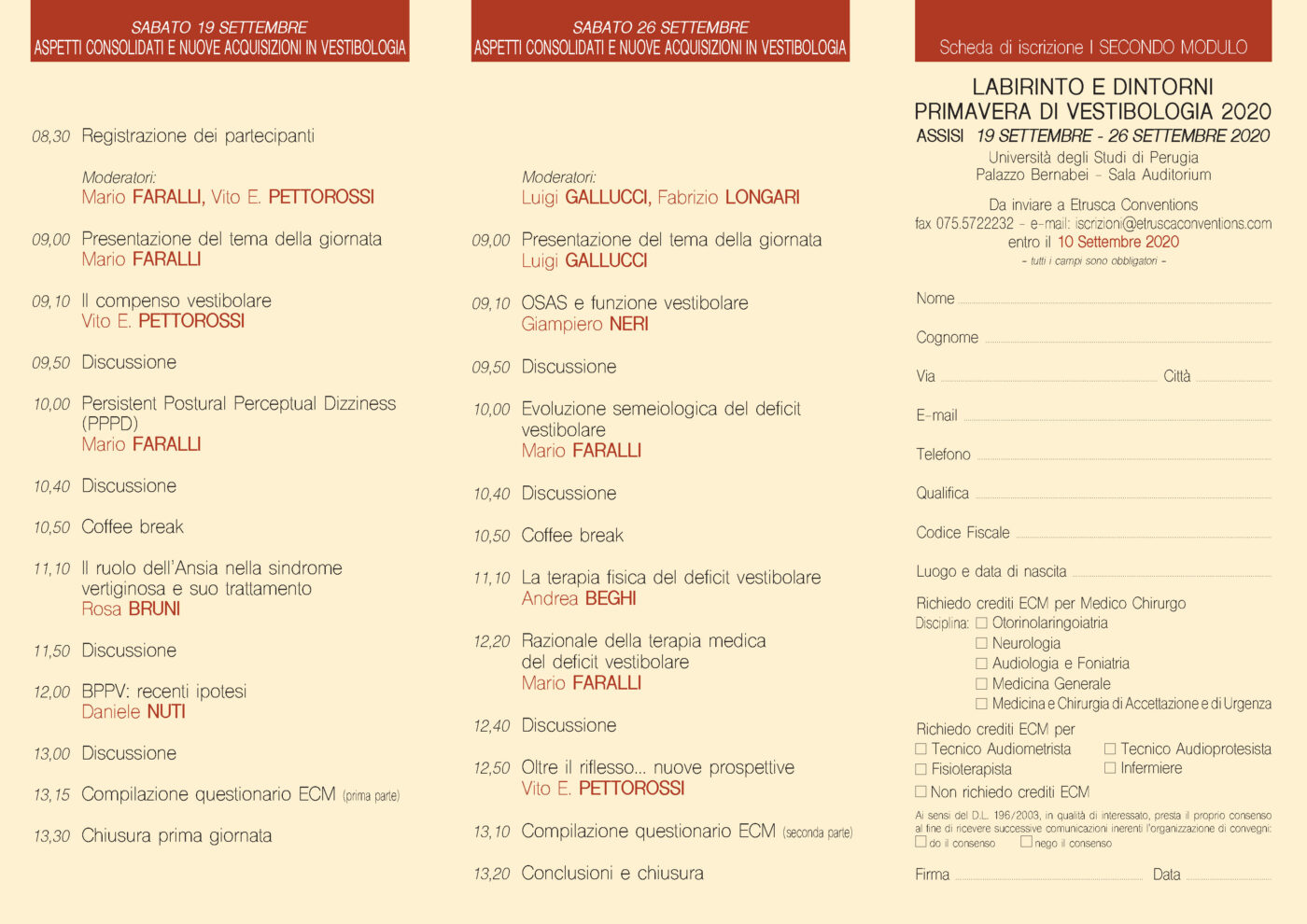 Labirinto e dintorni Primavera di Vestibologia 2 modulo 2020 - 2020 ...